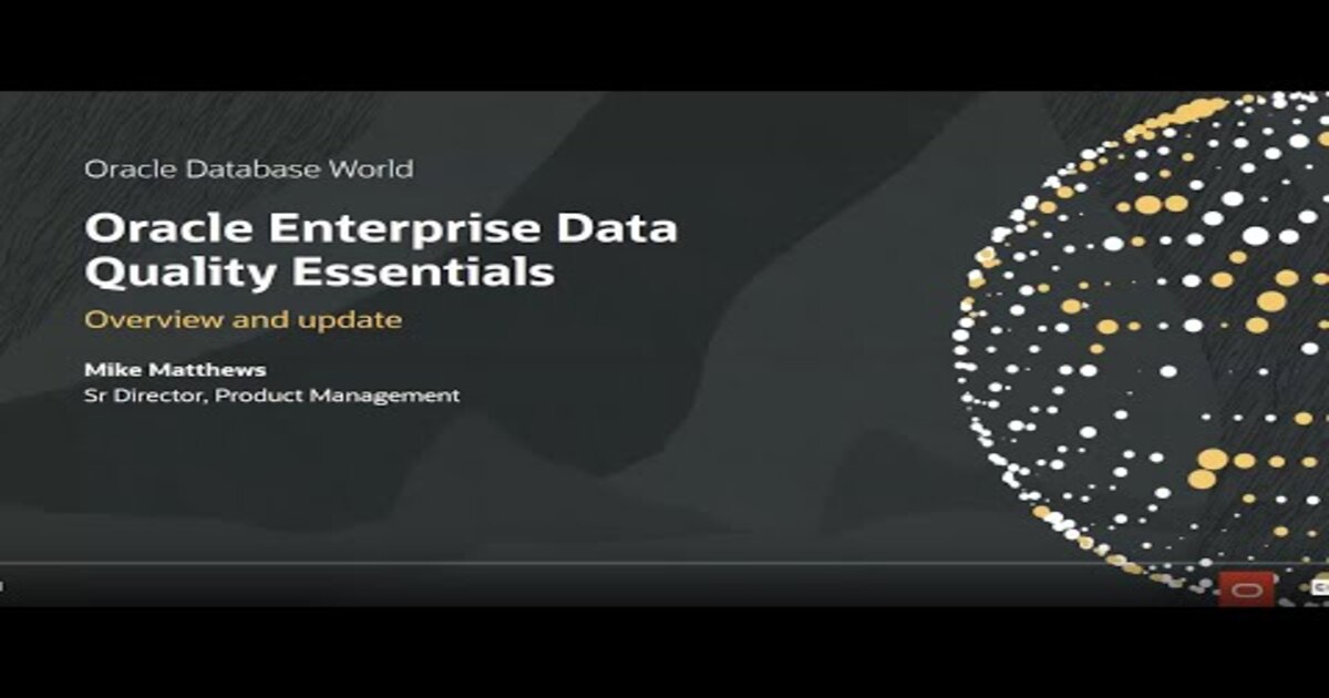Oracle Enterprise Data Quality Solutions In Asia Pacific Vision Technology Consulting